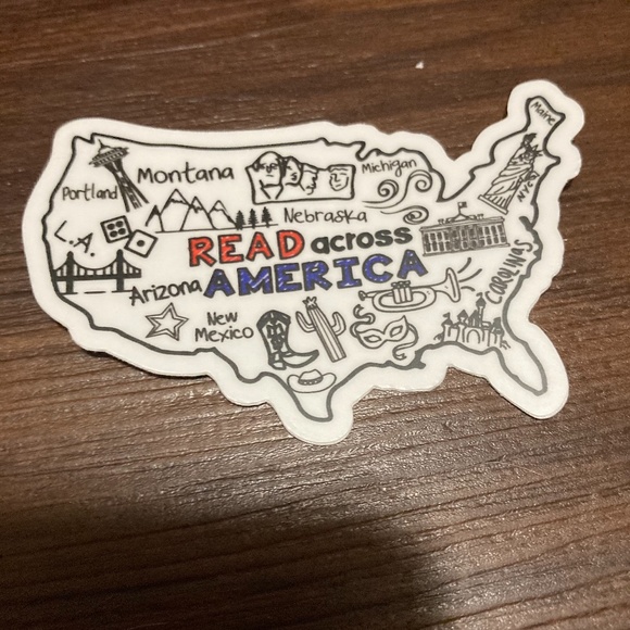 Other | 5 Count Read Across America Usa Map Stickersnew | Poshmark